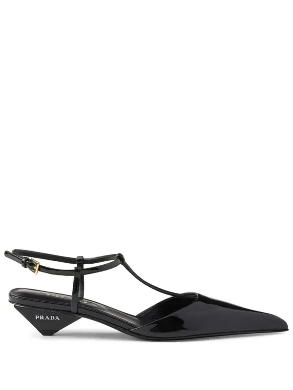 Prada 35mm Leather Slingback Pumps
