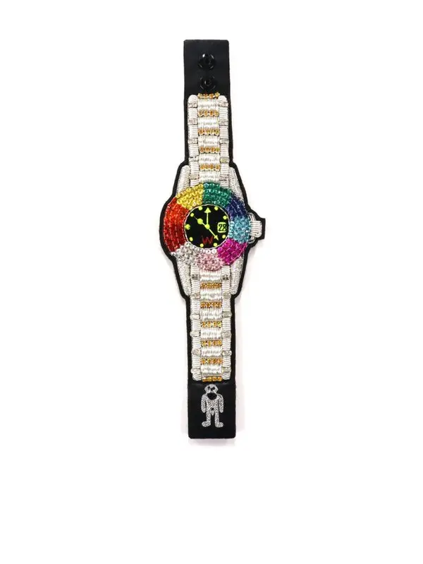 Walter Van Beirendonck Diamond Bracelet - Black | Editorialist