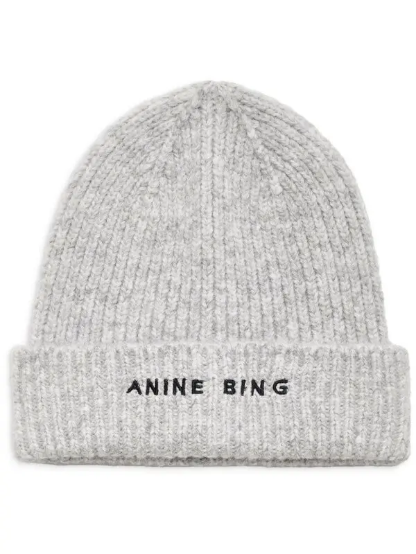 ANINE BING Elia Beanie - Grey
