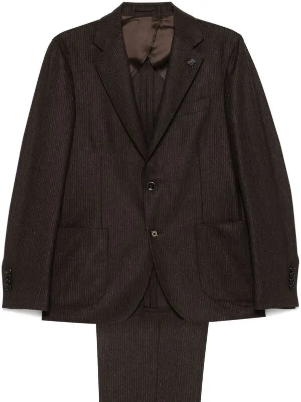 LARDINI Striped Suit