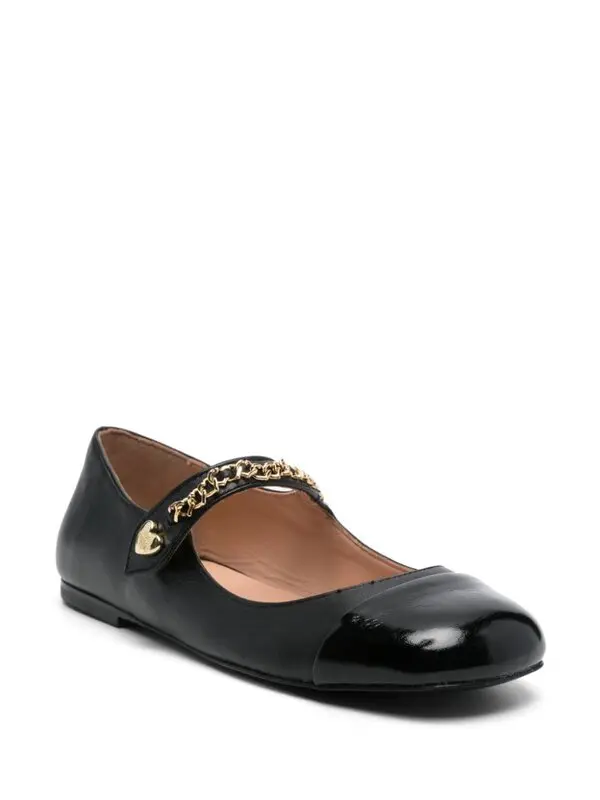 Moschino Chain-link Detail Ballet Flats