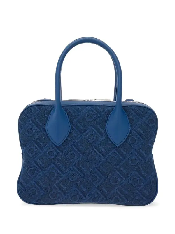 FERRAGAMO Gancini Printed Zipped Tote Bag