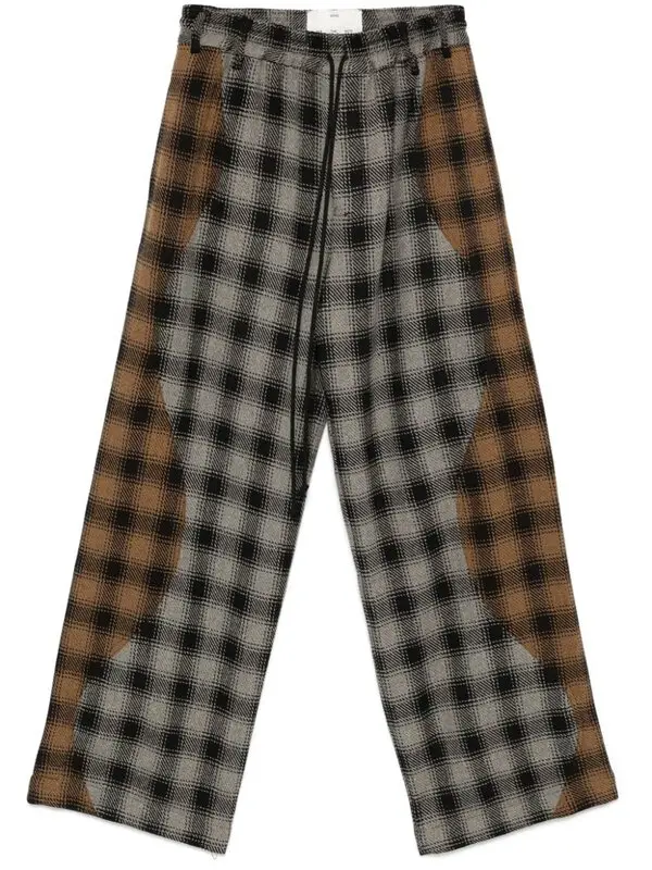 SONG FOR THE MUTE Tartan-check Trousers