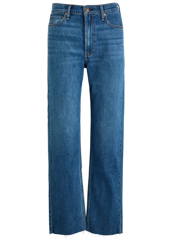Rag & Bone Harlow Straight-leg Jeans - Dark Blue