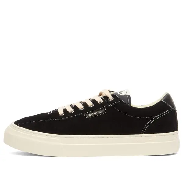 S.W.C STEPNEY WORKERS CLUB Dellow 02 Suede Sneaker - Black/white