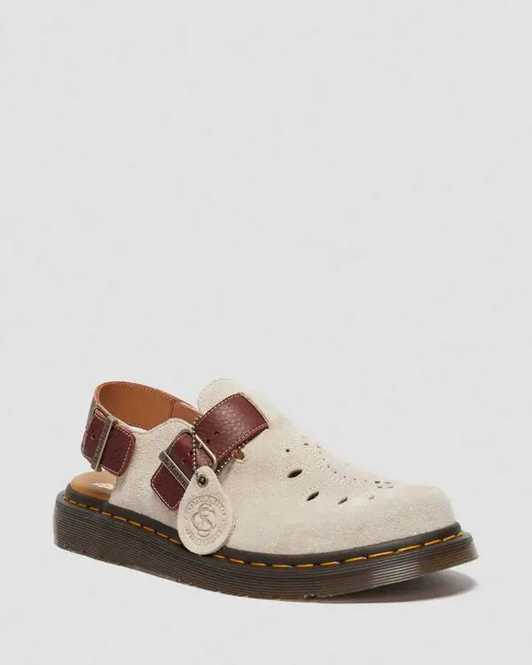 Dr. Martens Jorge Desert Oasis Suede Slingback Mule - Brown
