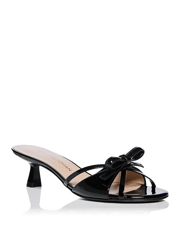 STUART WEITZMAN Felicity Bow 50 Sandals - Black