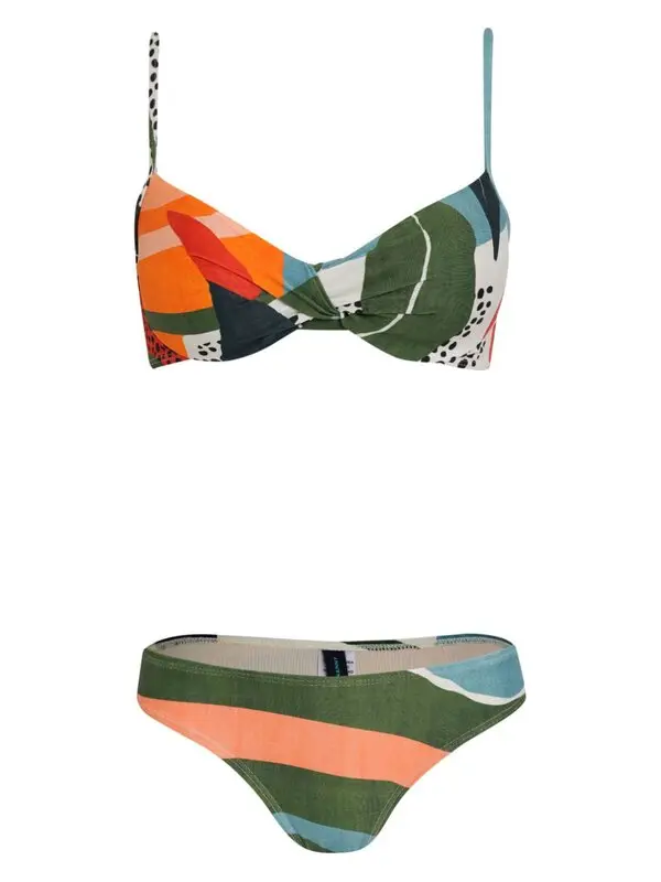 LYGIA & NANNY Cassis Waikiki Abstract-print Bikini Set