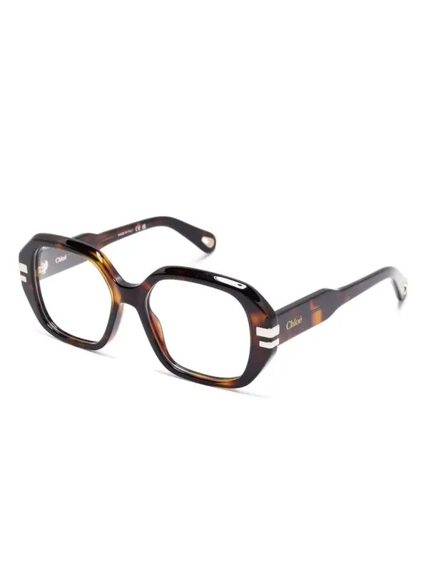 Chloé Square Frame Glasses - Brown