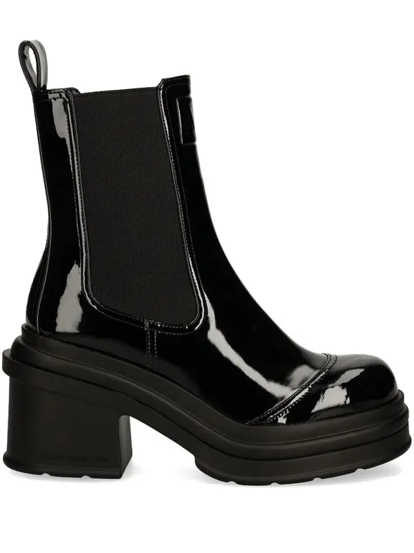 Armani Exchange Patent-finish Boots