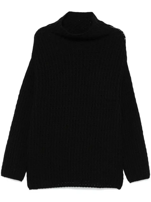 FORME D'EXPRESSION Chunky Ribbed-knit Sweater - Black