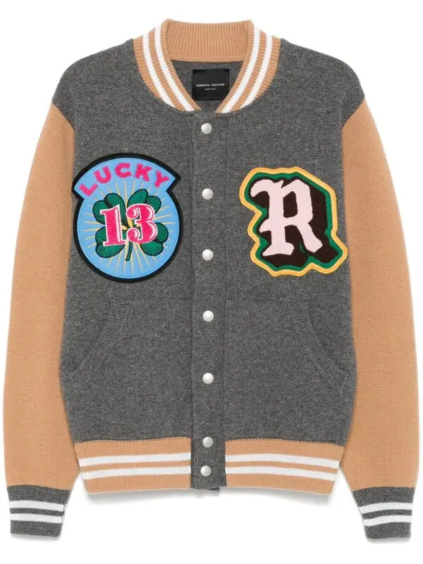 ROBERTO COLLINA Patch-detail Bomber Jacket