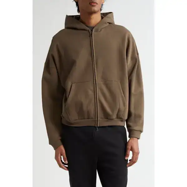 John Elliott Flash 2 Full Zip Hoodie In Mocha - 60% Off | Editorialist