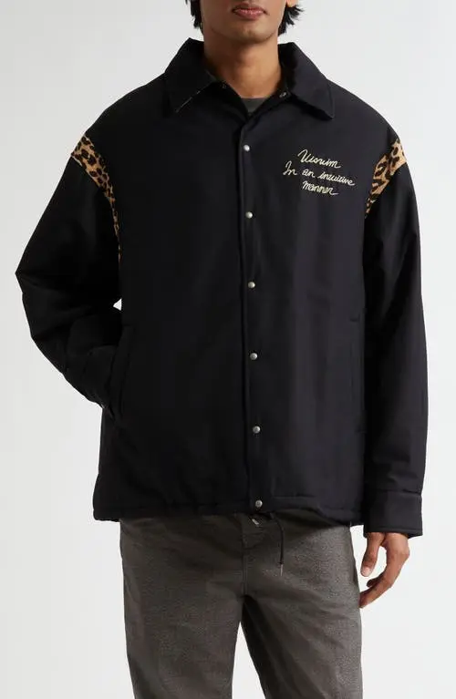 Visvim Embroidered Linen And Cotton Coach's Jacket