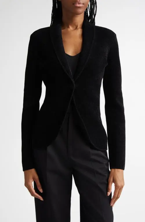 Emporio Armani Chenille One-button Jacket