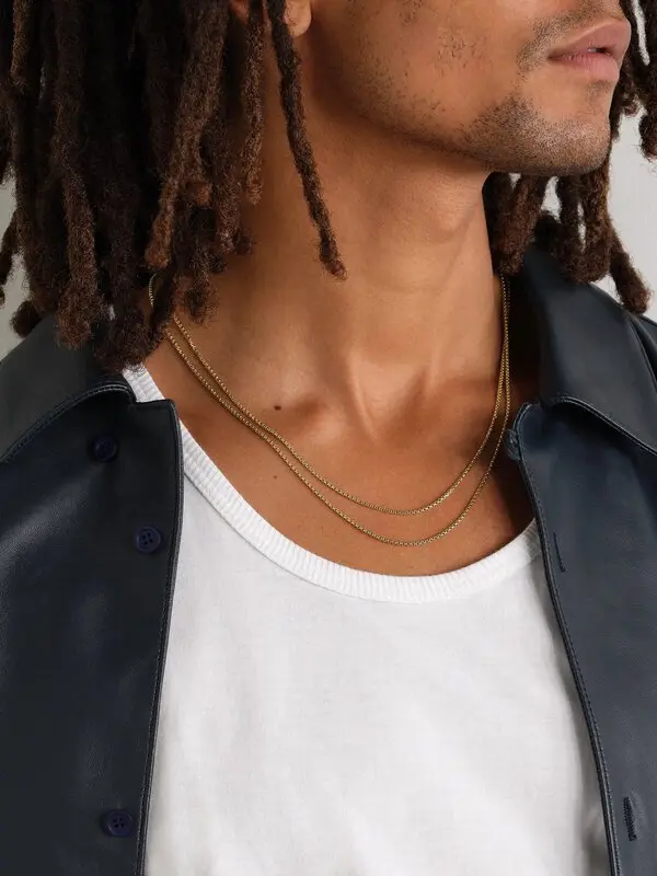 ALEX MOSS NEW YORK 22-inch 14-karat Box Chain Necklace - Gold