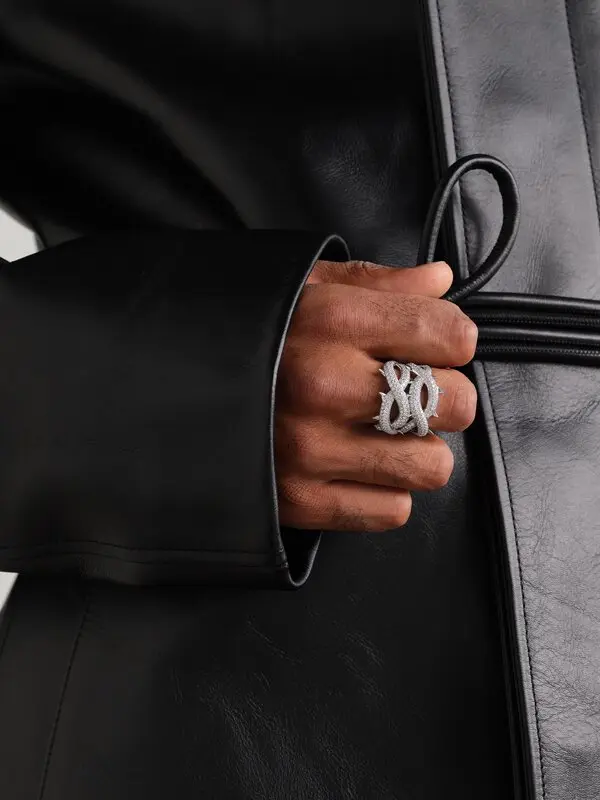 ALEX MOSS NEW YORK Crown Of Thorns Diamond Ring - Silver