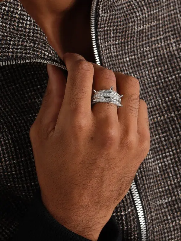 ALEX MOSS NEW YORK Destroyer 14k Diamond Ring - Silver