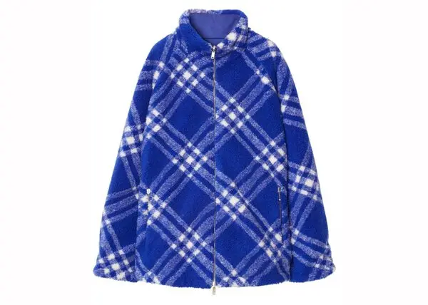 Burberry Check Pattern Fleece Jacket