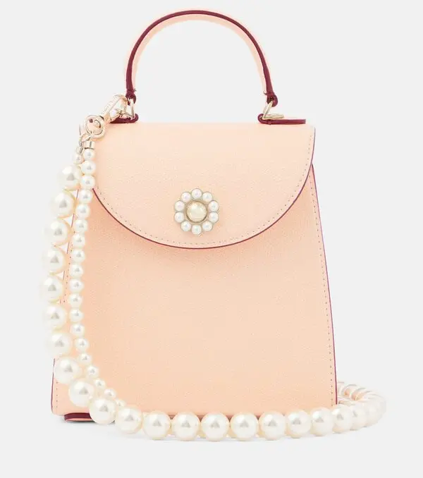 Simone Rocha Valentine Mini Leather Shoulder Bag