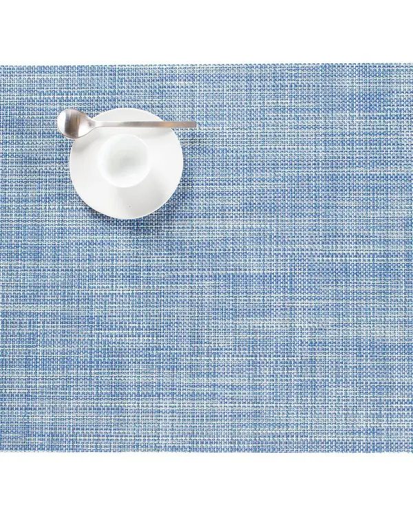 CHILEWICH Mini-basketweave Rectangular Placemat - Blue