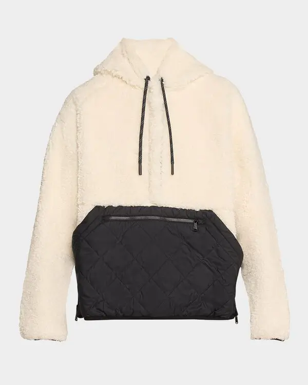 ALP N ROCK Alpine Water-repellent Faux Shearling Pullover