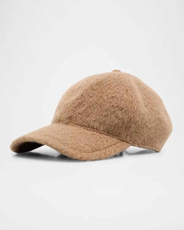 Rag & Bone Wool Blend Cozy Baseball Cap - Camel | Editorialist display picture 3
