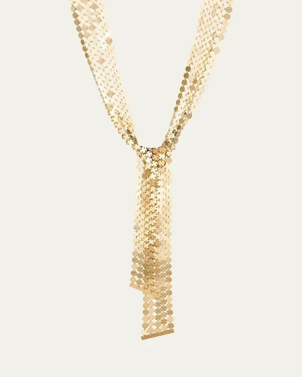 Lana Jewelry 14k Yellow Laser Mega Chainmail Lariat Necklace - Gold