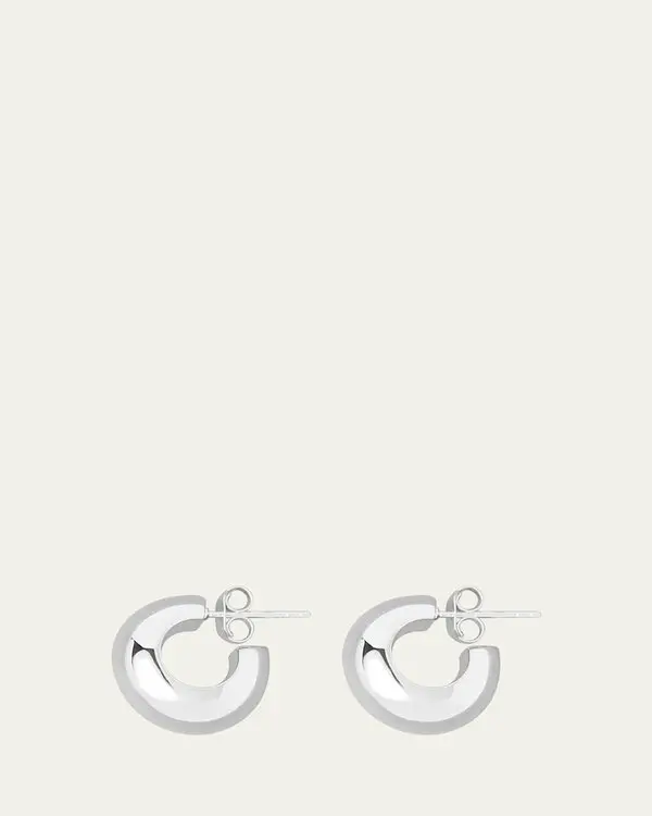Lié Studio The Simone Huggie Hoop Earrings - Silver