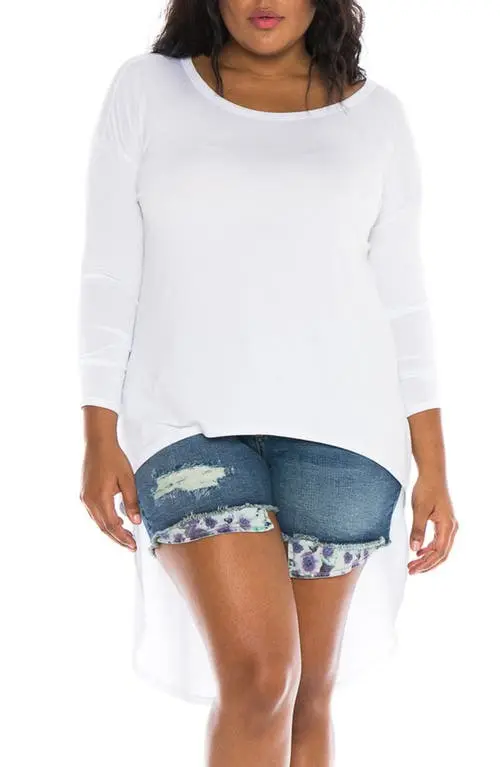 SLINK JEANS High-low Top