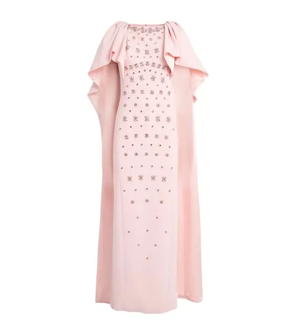 Huishan Zhang Crystal-embellished Emory Gown