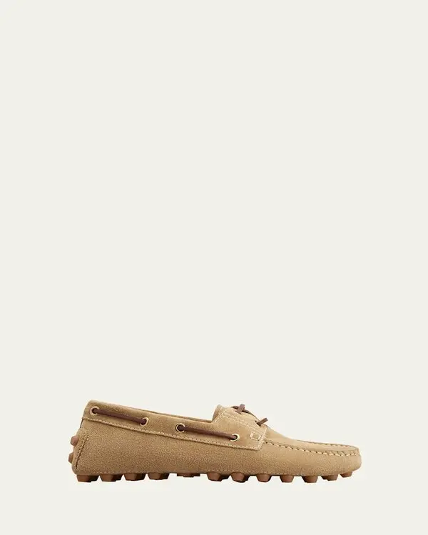 TOD'S Gommino Suede Moccasin Boat Shoes