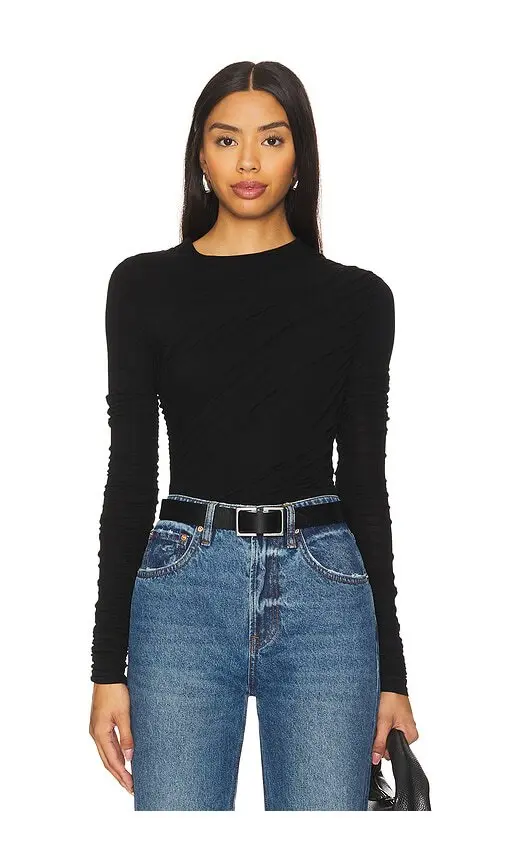 AGOLDE Tania Twist Tee - Black