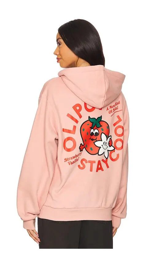 STAY COOL X Olipop Strawberry Vanilla Hoodie - Peach