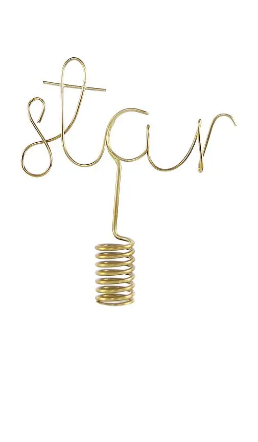 CODY FOSTER & CO Star Tree Topper In Metallic Gold
