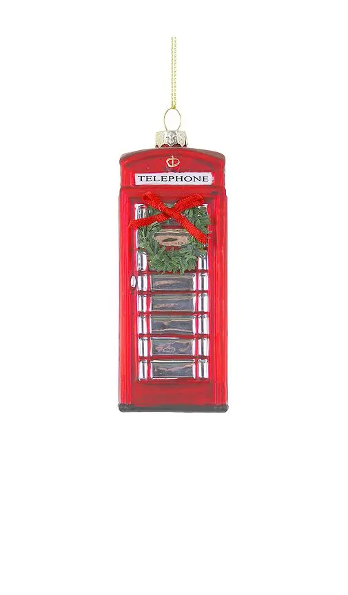 CODY FOSTER & CO London Calling Ornament In Red