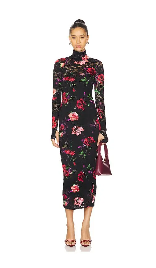 AFRM Shailene Lace Dress - Mixed Rose