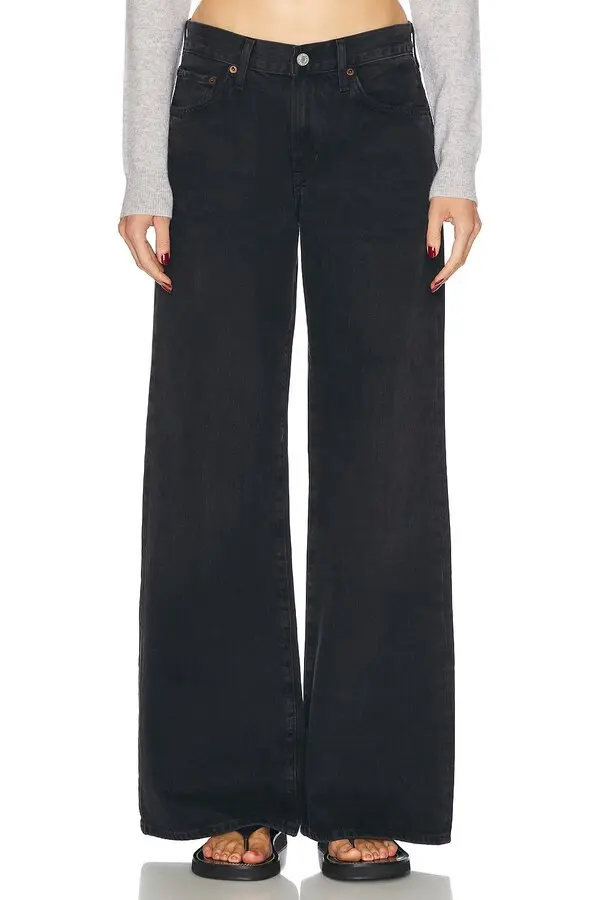 AGOLDE Clara Low Rise Baggy Flare Jeans