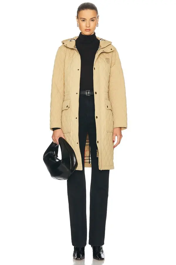 Burberry Long Quilted Jacket
