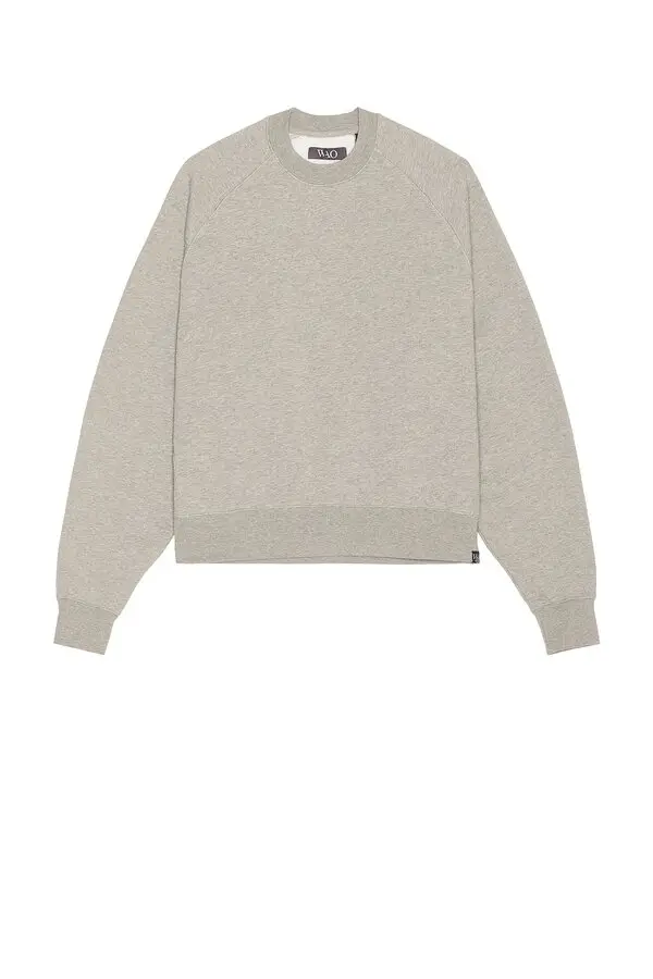 WAO The Crew Sweatshirt - Heather Grey