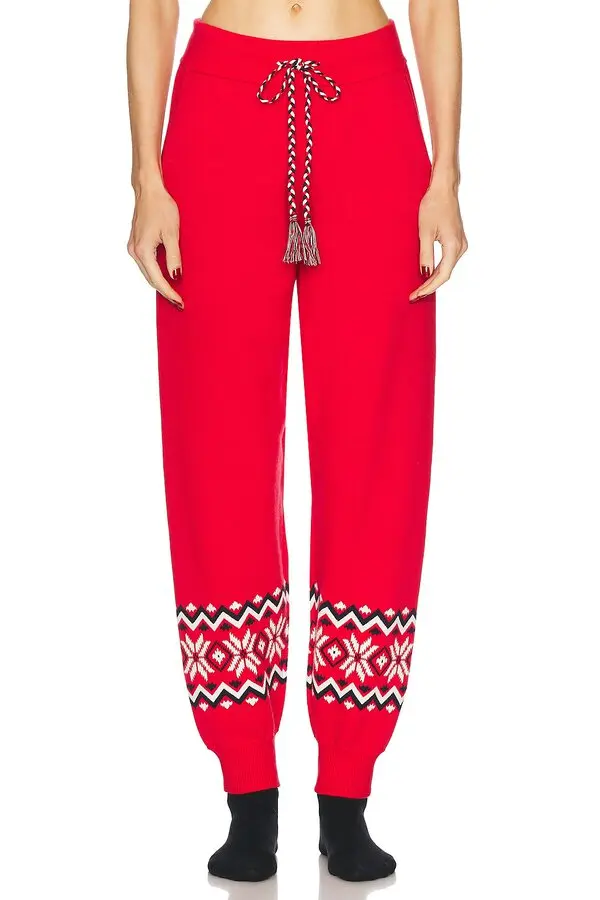 The Upside Après Ski Keystone Jojo Knit Jogger - Chilli