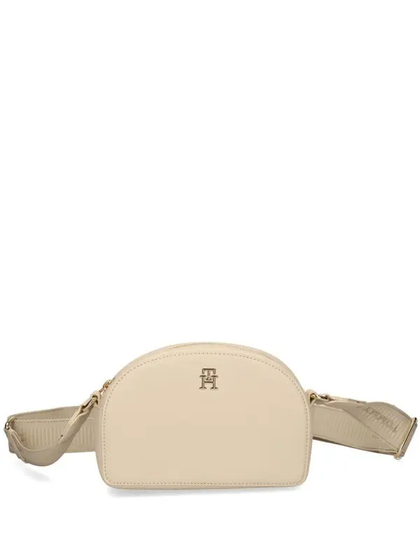 Tommy Hilfiger Logo Plaque Crossbody Bag - Neutrals