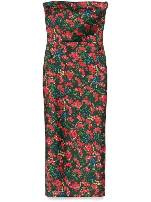 ALESSANDRO ENRIQUEZ Floral-print Midi Dress
