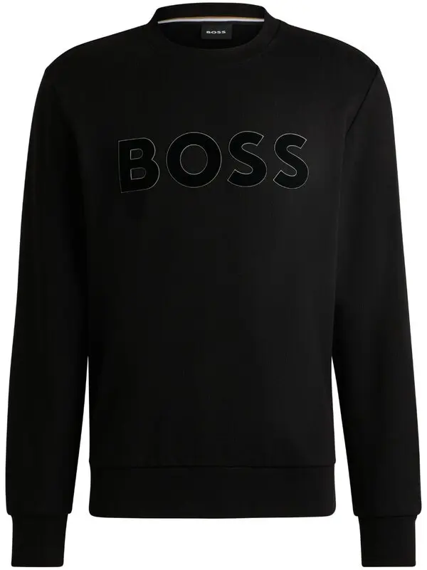 Hugo Boss Logo-patch Sweatshirt - Black