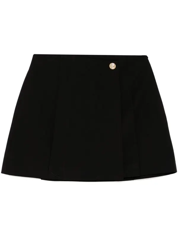 B+AB Logo Embossed A-line Skirt