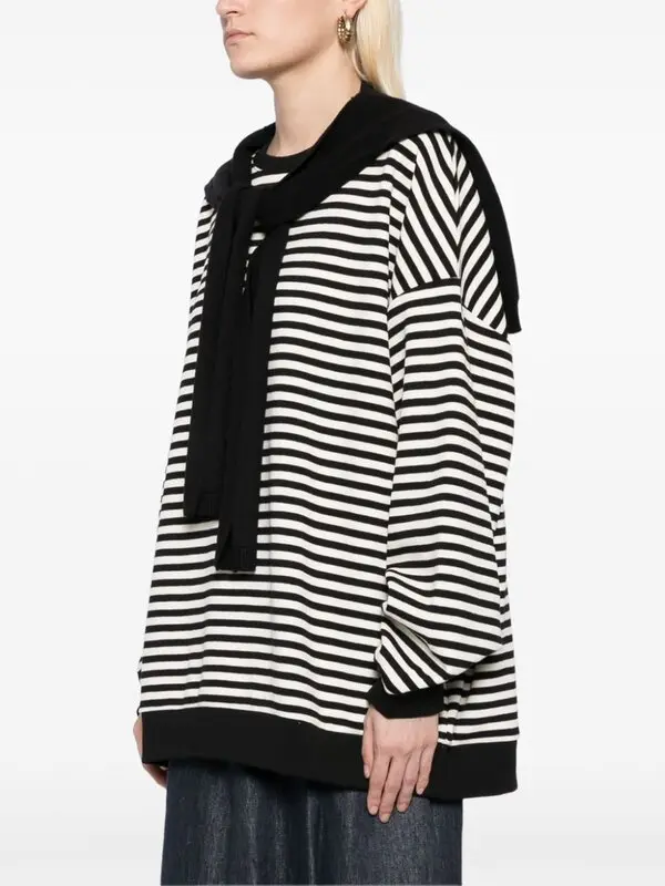 B+AB Wrap-around Scarf Sweatshirt
