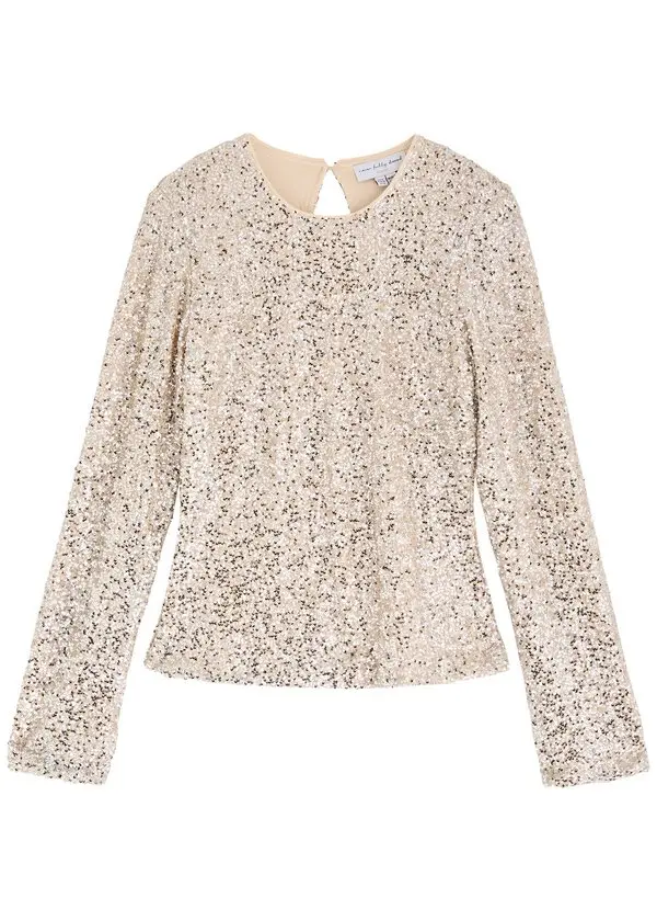 never fully dressed silver top Silver Sequin Tilly Top