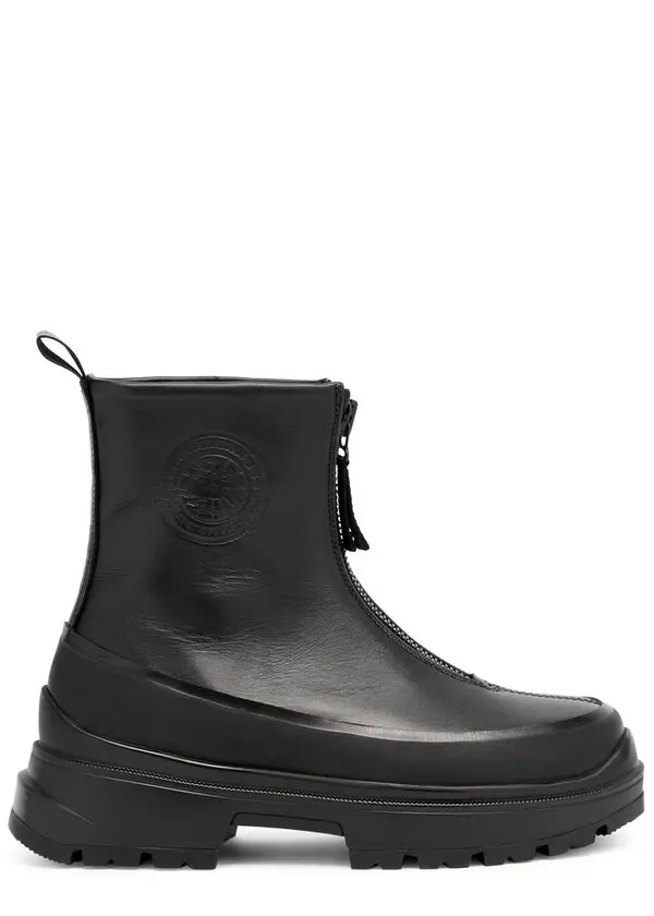 Canada Goose Kya Leather Ankle Boots - Black
