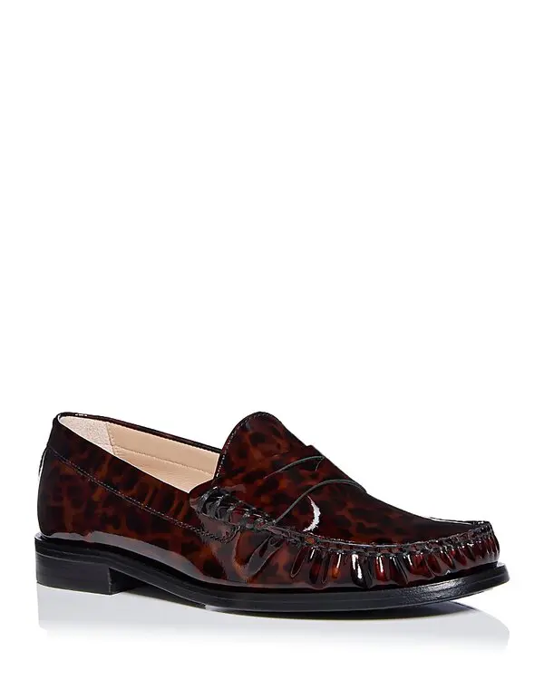 STUART WEITZMAN Lottie Loafers - Dark Brown