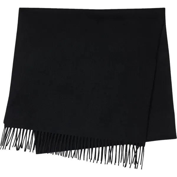 Sandro Wool And Cashmere Scarf - Black